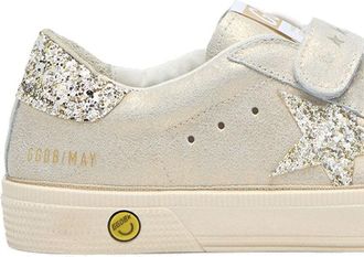Golden Goose May School Sneakers - Silver
