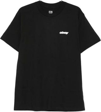 Obey Homme, Tops, Noir, Taille: S Dice Tee