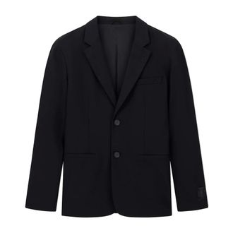 A|X Armani Exchange Homme, Vestes, Noir, Taille: 3XS Veste crois&eacute;e &agrave; deux boutons