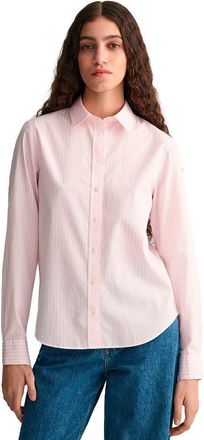 GANT Damen REG POPLIN Stripe Shirt Bluse, Light PINK, 46