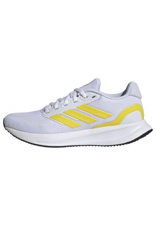 adidas Damen RUNFALCON 5 Running Shoes Laufschuhe, Cloud White/Yellow/Core Black, 41 1/3 EU