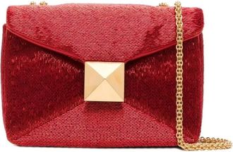 Valentino Garavani Femme, Sacs, Rouge, Taille: ONE Size One Stud Crossbody Bag
