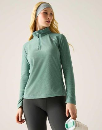 Regatta Montes - Leichtes Fleece-Sweatshirt in Ivy Moos mit kurzem Rei&szlig;verschluss-Gr&uuml;n