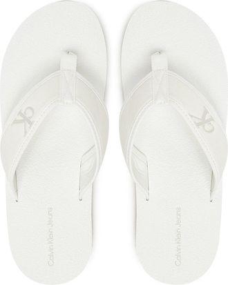 Calvin Klein Jeans Zehentrenner Calvin Klein Jeans Thong+ Cv YM0YM01235 Wei&szlig;