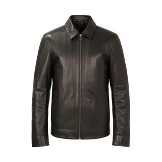 Sergio Moretti Leather Jacket - - Jackets - Herren - Schwarzk - XL