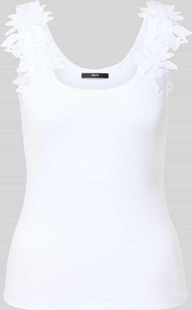 Zero Tanktop mit floralen Applikationen