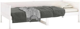 vidaXL Lit de jour sans matelas blanc bois de pin massif 90x190 cm vidaXL