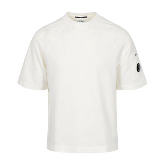 C.P. Company Logo Patch Pocket T-Shirt - - Tops - Herren - Wei&szlig; - S