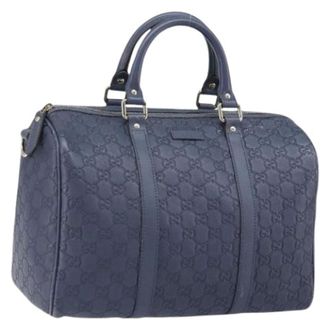 Gucci Sac &agrave; main en toile Pre-owned - Femme - Pre-owned - Bleu - Taille: ONE Size