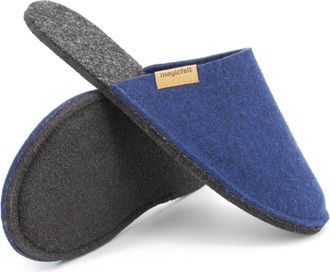 Magicfelt Magic Travel Filz-Pantoffel f&uuml;r Damen & Herren aus 100% Schurwolle Re-midnight, 38/39