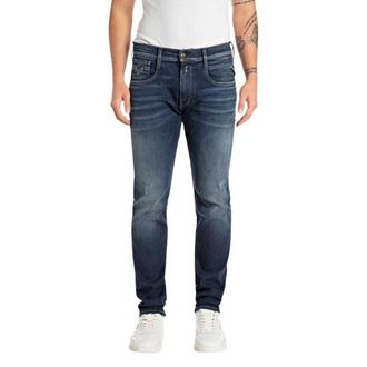 Replay Herren Jeans Anbass Slim-Fit Hyperflex mit Stretch, Blau (Dark Blue 007-5), 36W / 30L