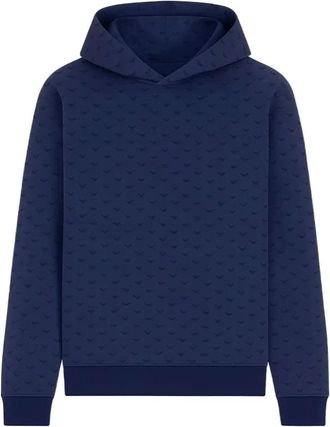Emporio Armani Homme, Sweatshirts et sweats &agrave; capuche, Bleu, Taille: M Eagle Sweat &agrave; capuche