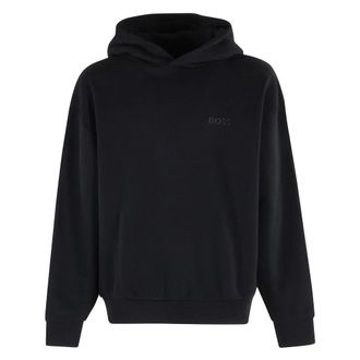 HUGO BOSS Kapuzenpullover aus Baumwoll-Terry mit Grafikprint - - Sweatshirts & Hoodies - Herren - Schwarzk - XL