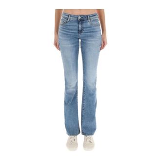 Diesel Femme, Jeans, Bleu, Taille: W28 Pantalon en denim utilitaire &agrave; jambes larges et taille haute