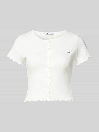 Tommy Jeans Slim Fit T-Shirt aus Baumwoll-Mix