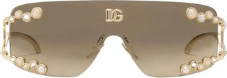 Dolce & Gabbana Eyewear Sonnenbrille mit eckigem Gestell - Nude