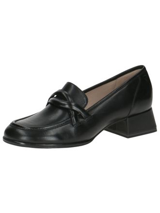 Caprice Damen Trotteur aus Leder mit Blockabsatz, Schwarz (Black Nappa), 38.5 EU