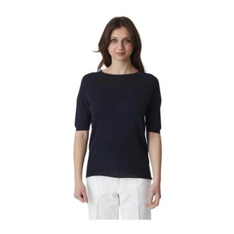Alpha Studio Damen Rundhals Shirt - - Tops - Damen - Blau - M