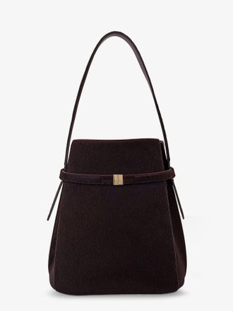 Toteme Pony skin shoulder bag with strap on the front - TOTEME - gender_Woman