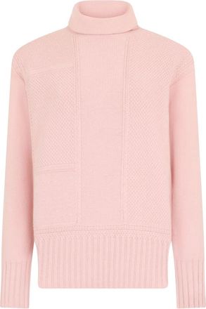 Malo textured turtleneck sweater - Rosa