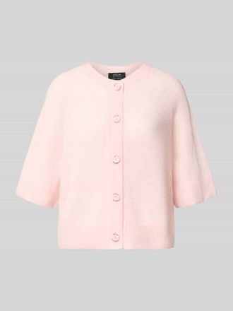 Marc Cain Regular Fit Cardigan aus Mohair-Alpaka-Mix in Strick-Optik