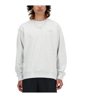 New Balance Homme, Sport, Gris, Taille: M Athletics French Terry Crew