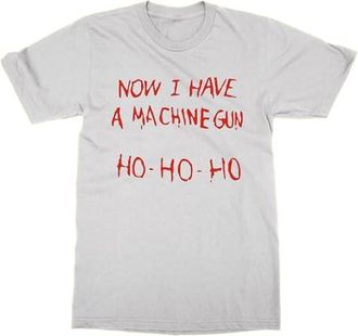 Generic T-shirt &laquo; Now I Have A Machine Gun Ho Ho Ho &raquo;, Noir, XXL