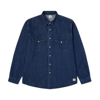 Edwin Western Hemd - - Shirts - Herren - Blau - XL