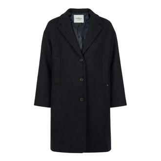 ottod'Ame Femme, Manteaux, Noir, Taille: 40 FR Manteau droit
