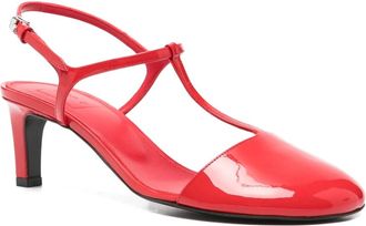 Plan C Plan C, Femme, Chaussures, Rouge, Taille: 40 EU Escarpins &agrave; bride en T en cuir verni