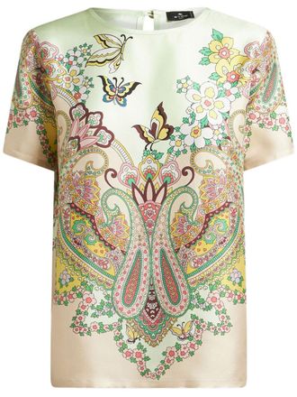 Etro t-shirt imprimé - Blanc
