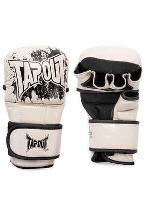 Tapout MMA-Sparring-Handschuhe aus Leder (1 Paar) Ruction, Ecru/Black, L/XL, 960001