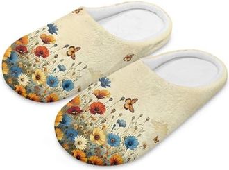 Coloranimal Chaussons de spa pour invit&eacute;s - Jetables et r&eacute;utilisables - Antid&eacute;rapants - Bout ferm&eacute;, Papillon., 38.5/39.5 EU