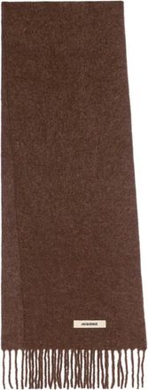 Jacquemus unisex, Accessoires, Brun, Taille: ONE Size Carro Scarf