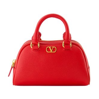 Valentino Garavani Mini Sac Bowling Vlogo - - Bags - Damen - Rot - ONE SIZE