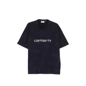 Carhartt Work in Progress Logo-print Paint-splatter T-shirt