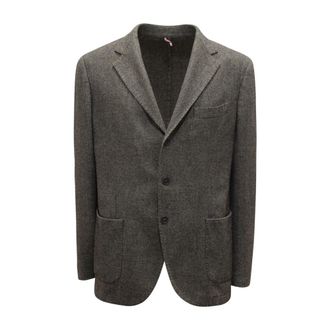 Santaniello Wollmischungsjacke - - Jackets - Herren - Braun - XL