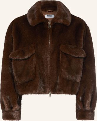Betta Corradi Betta Corradi Kunstfell-Jacke braun