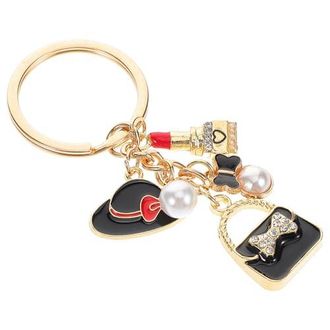 BESPORTBLE Porte-cl&eacute;s Noeud avec Imitation de Bijou Sac Mini Sac &agrave; Main Breloque Charm &Eacute;l&eacute;gant pour Femme