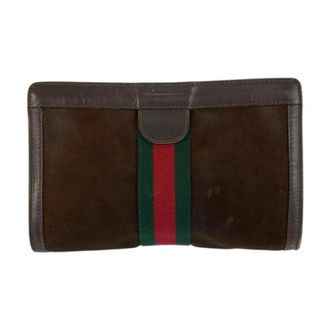 Gucci Pre-owned Leder Clutch Bag - - Pre-owned - Damen - Braun - ONE SIZE