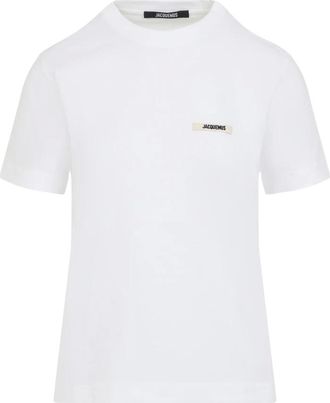Jacquemus Femme, Tops, Blanc, Taille: 36 FR Le Grosgrain T-shirt