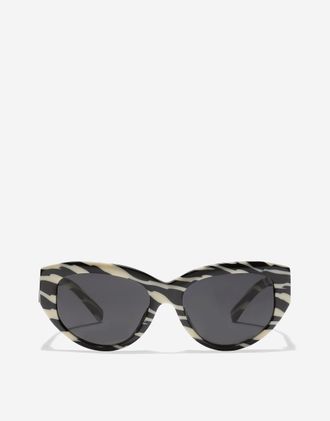 Dolce & Gabbana Sonnenbrille Dg Crossed - Frau Collection Zebra Acetat Onesize