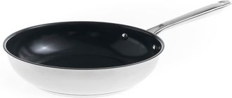 Lacor 44320 - Bratpfanne aus Edelstahl 18/10 Cuisine mit keramischer Antihaftbeschichtung Fusion Pro von PPG, geeignet für alle Herdarten, einschließlich In