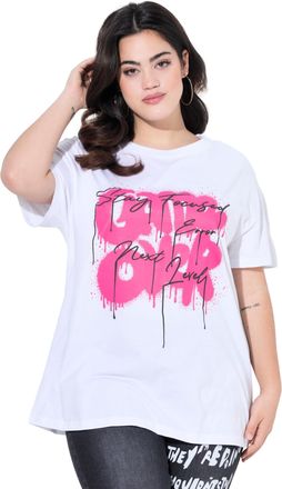 Angel Of Style Damen große Größen Übergrößen Plus Size T-Shirt, Oversized, Graffitti-Schriftzug schneeweiß 46 841397200-46