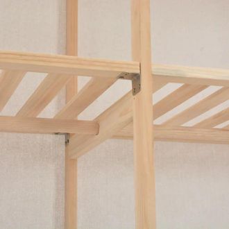 vidaXL Kleiderschrank Wei&szlig; 200 x 40 x 170 cm Stoff Vidaxl