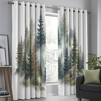 Generic 100% Verdunklungsvorh&auml;nge Grau &Ouml;senschal 2Er Set H 210 X B 132 cm Vorh&auml;nge W&auml;rmeisolierend Thermovorhang K&auml;lteschutz F&uuml;r Schlafzimmer, Der Blick Auf D