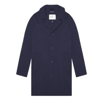 Aquascutum Active Stretch Caban Trenchcoat Marineblaue Jacke