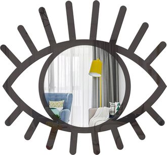 Generic Wohnkultur - Auge Wandspiegeldekor | Wandmontierter Spiegel | Acrylspiegel | Boho -Stil Augenspiegel | Augenspiegel Wanddekoration f&uuml;r Wohnzimmer Schl