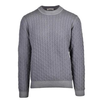 Wool & Co Maglioncino Girocollo - - Knitwear - Herren - Grau - S