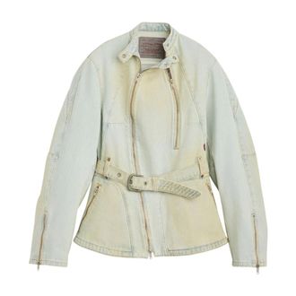 Kiko Kostadinov Distressed Carina G&uuml;rteljacke - - Jackets - Damen - Mehrfarbig - M